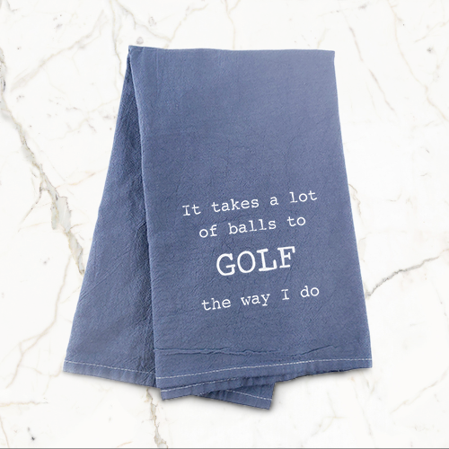 Golf Balls Flour Sack Towels | Four Green Fields Gifts